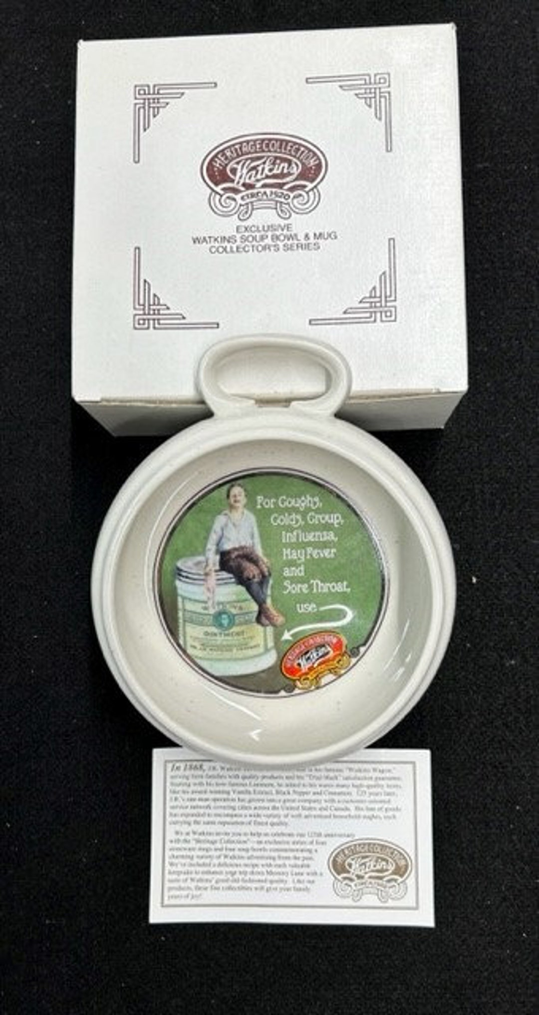 Watkins Heritage Collection "medicated Ointment" Soup Bowl - Etsy