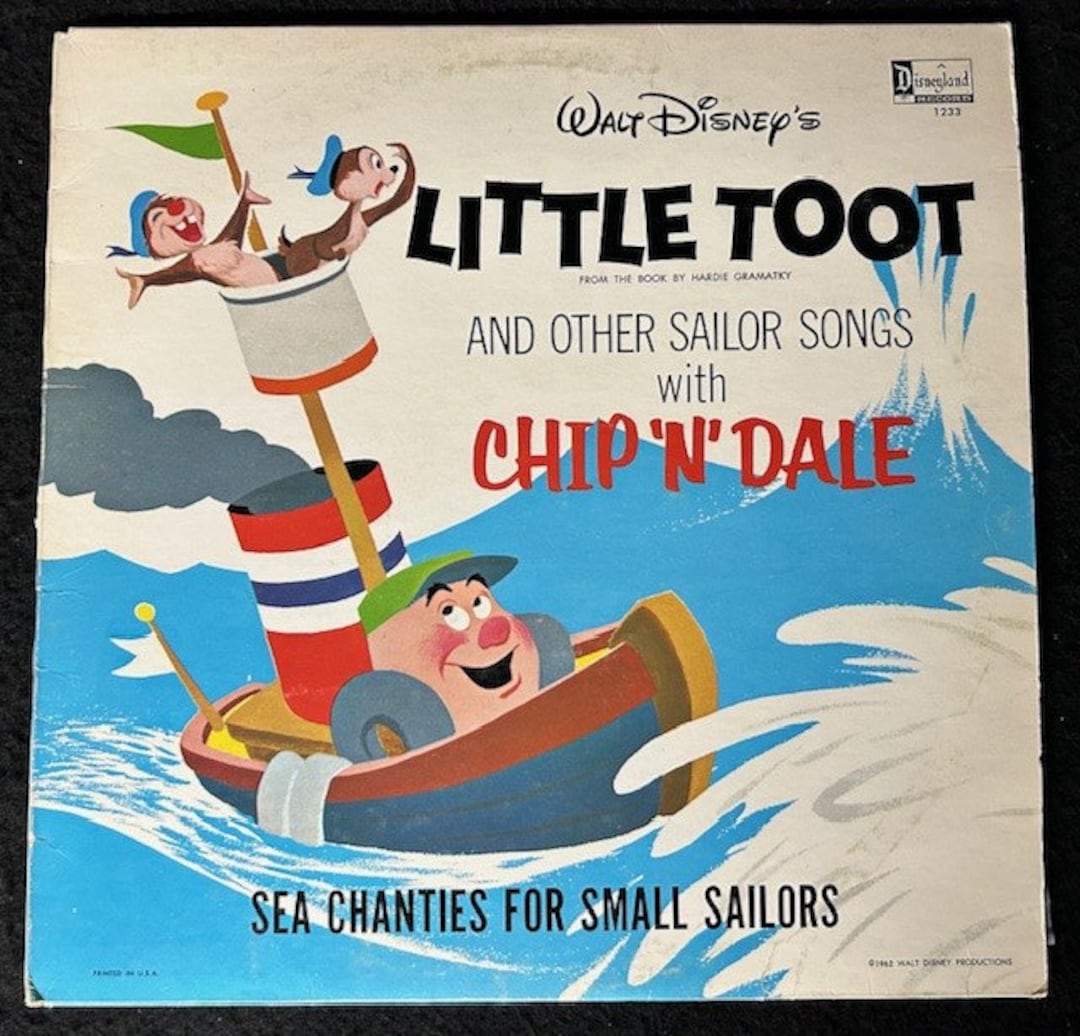 1969 Walt Disney's Little Toot and Other Sailor Songs With Chip N' Dale ...