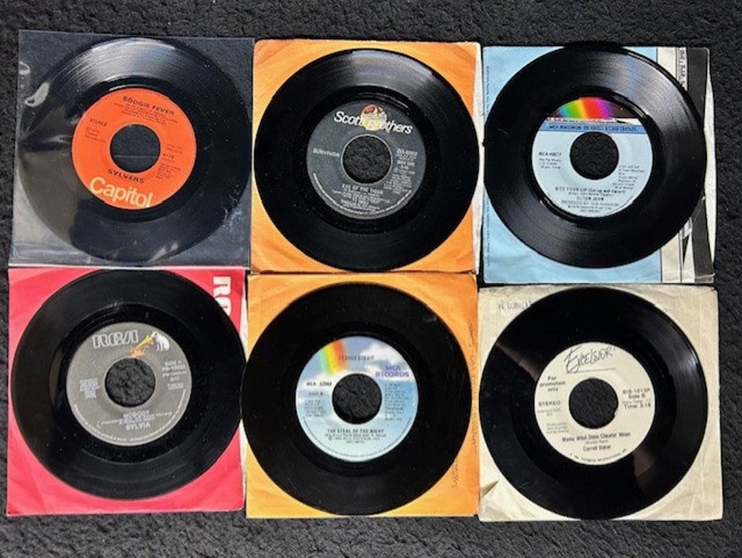 Assorted Vintage 7" - 45 RPM Vinyl Records - Etsy
