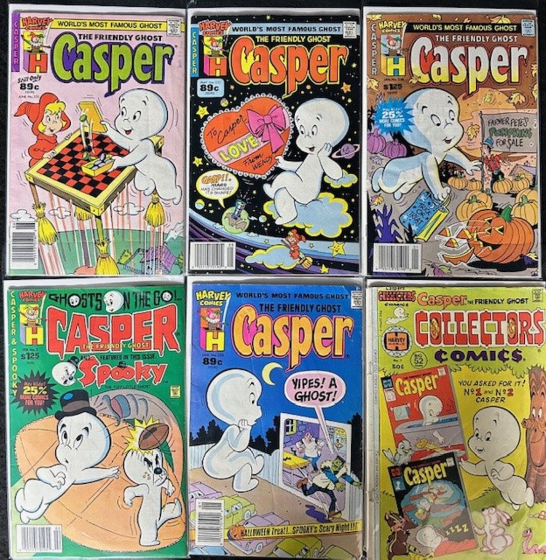 Set of 6 Casper the Friendly Ghost Comic Books - Etsy