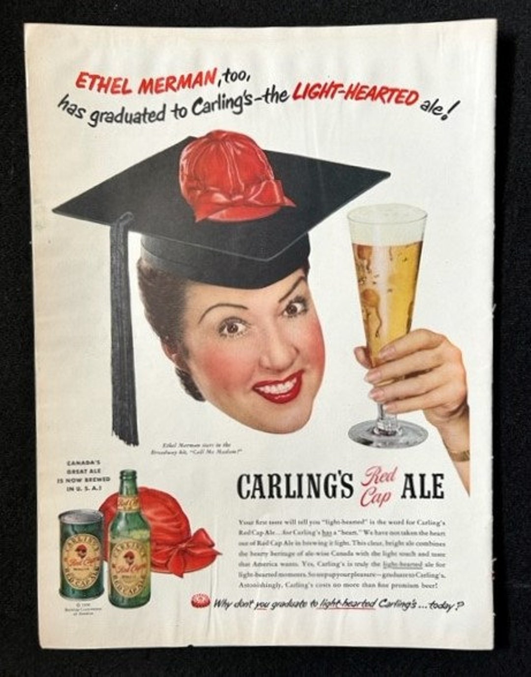 Assorted Carling's Red Cap Ale Advertisements - Etsy