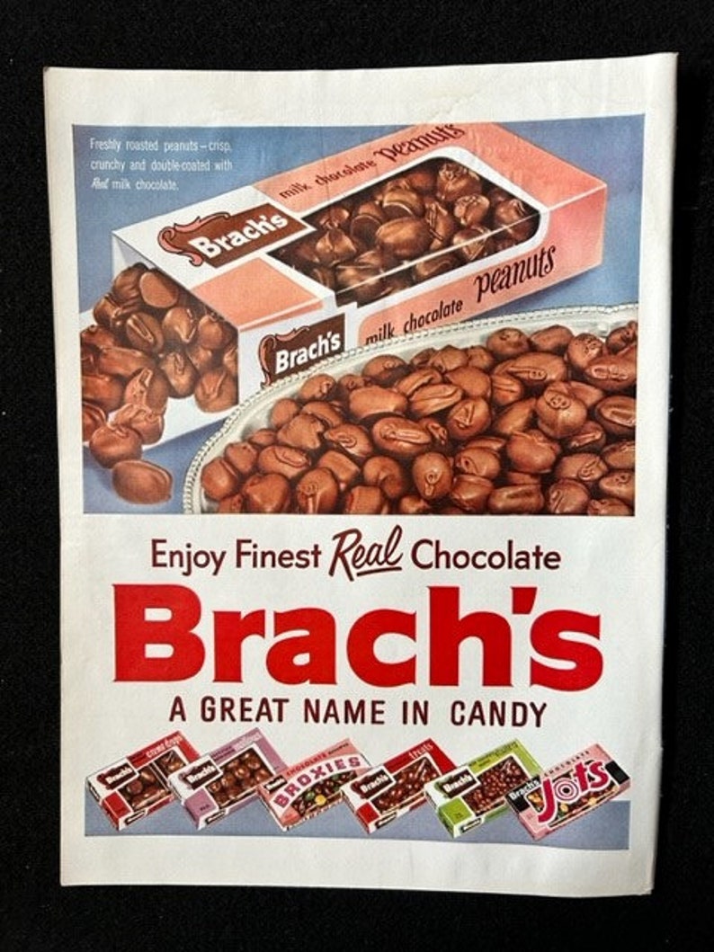 Assorted Vintage Brach's Chocolate Advertisements - Etsy