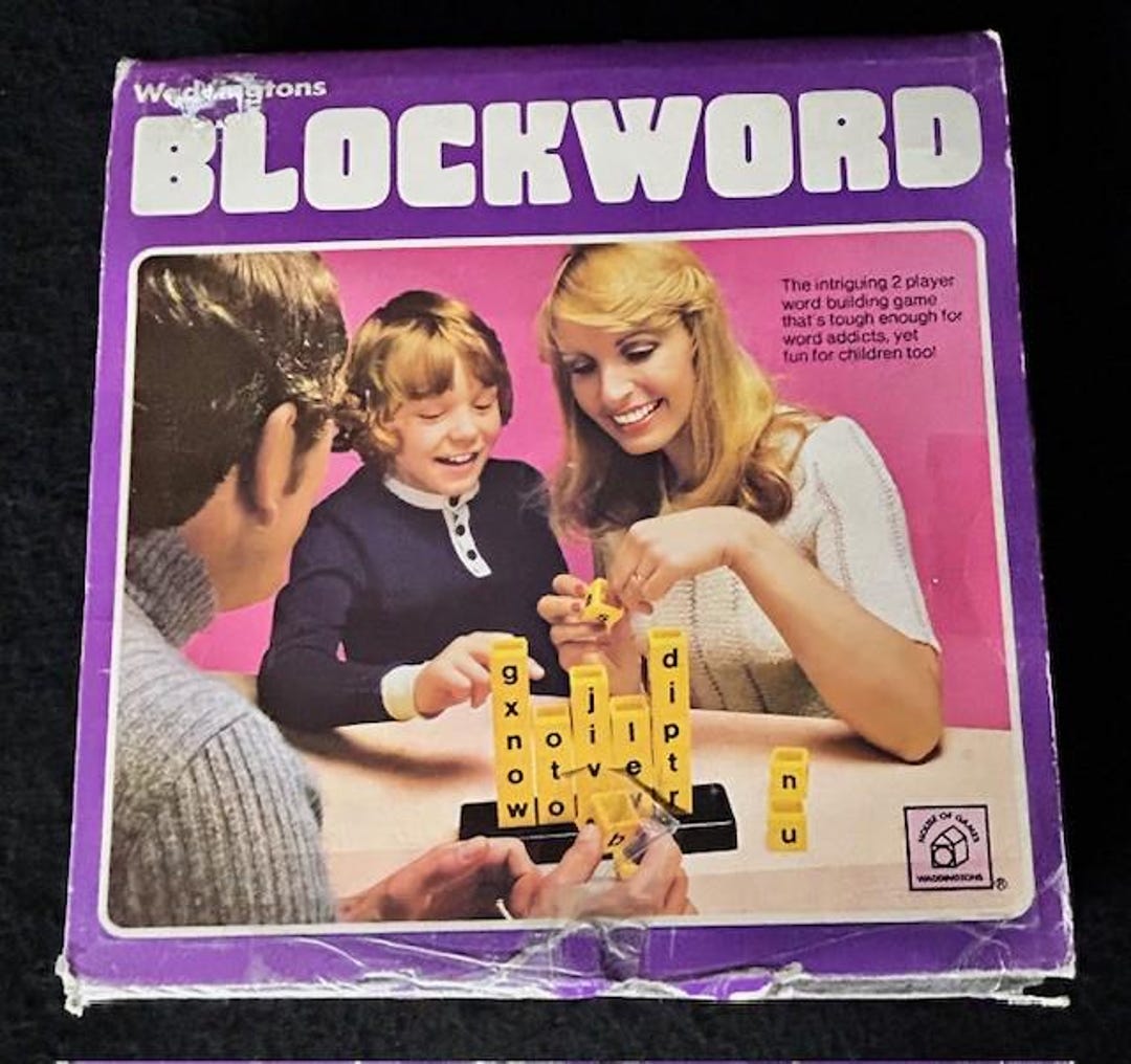 1977 Waddington's Blockword Game - Etsy