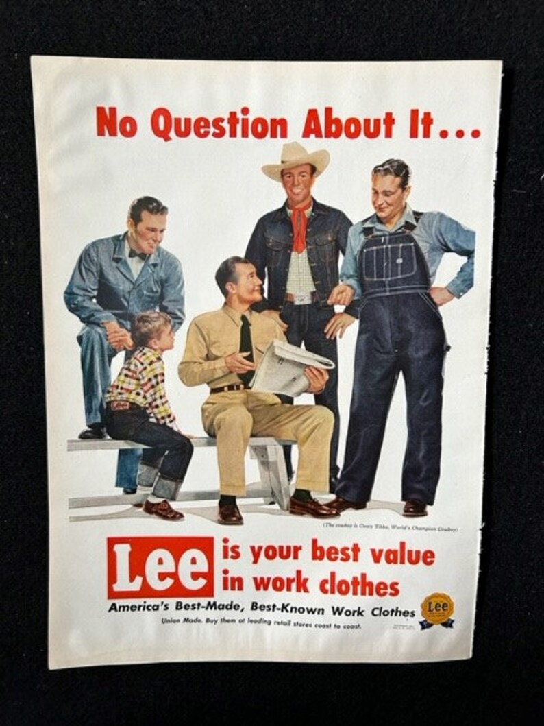 Vintage 1950's Original Clothes Advertisements - Etsy