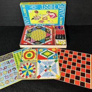 56 Variety Game Chest Board Game - Etsy