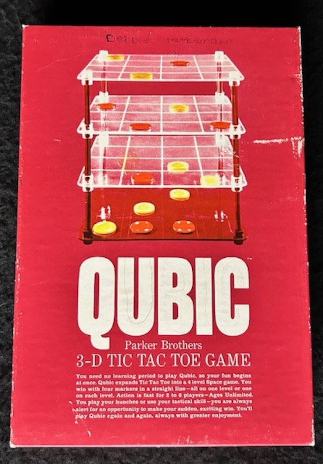 Vintage Qubic 3D Tic Tac Toe Game by Parker Brothers - Etsy