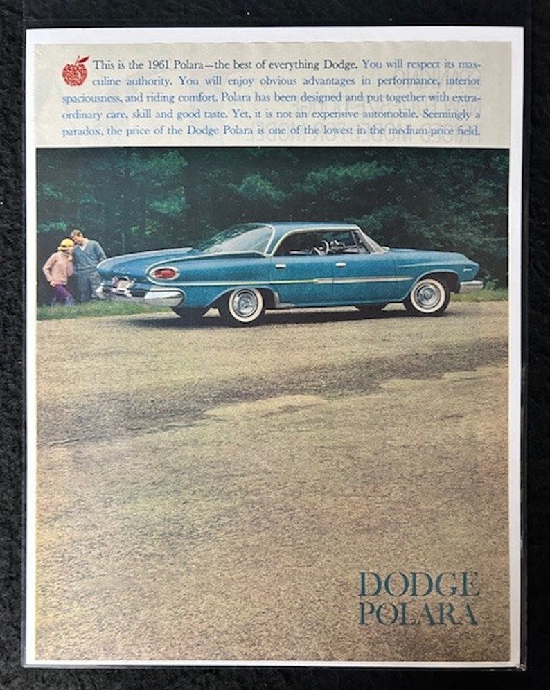 Vintage Assorted 1950 & 1960's Dodge Car Advertisements - Etsy