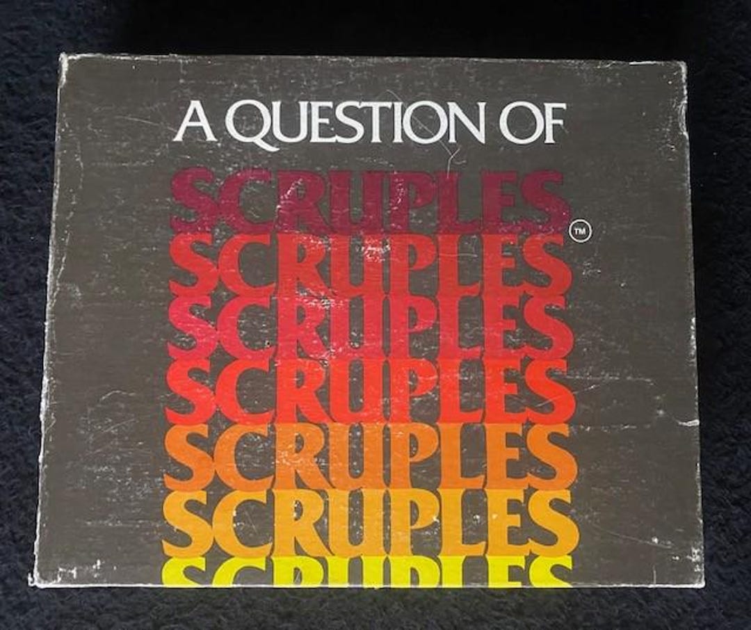 1984 A Question of Scruples - Second Edition Board Game - Etsy