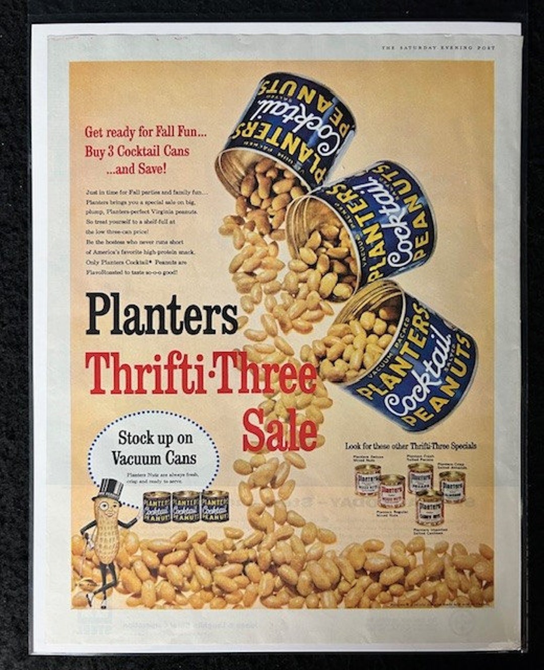 1960 Planters Peanuts Magazine Advertisement - Etsy