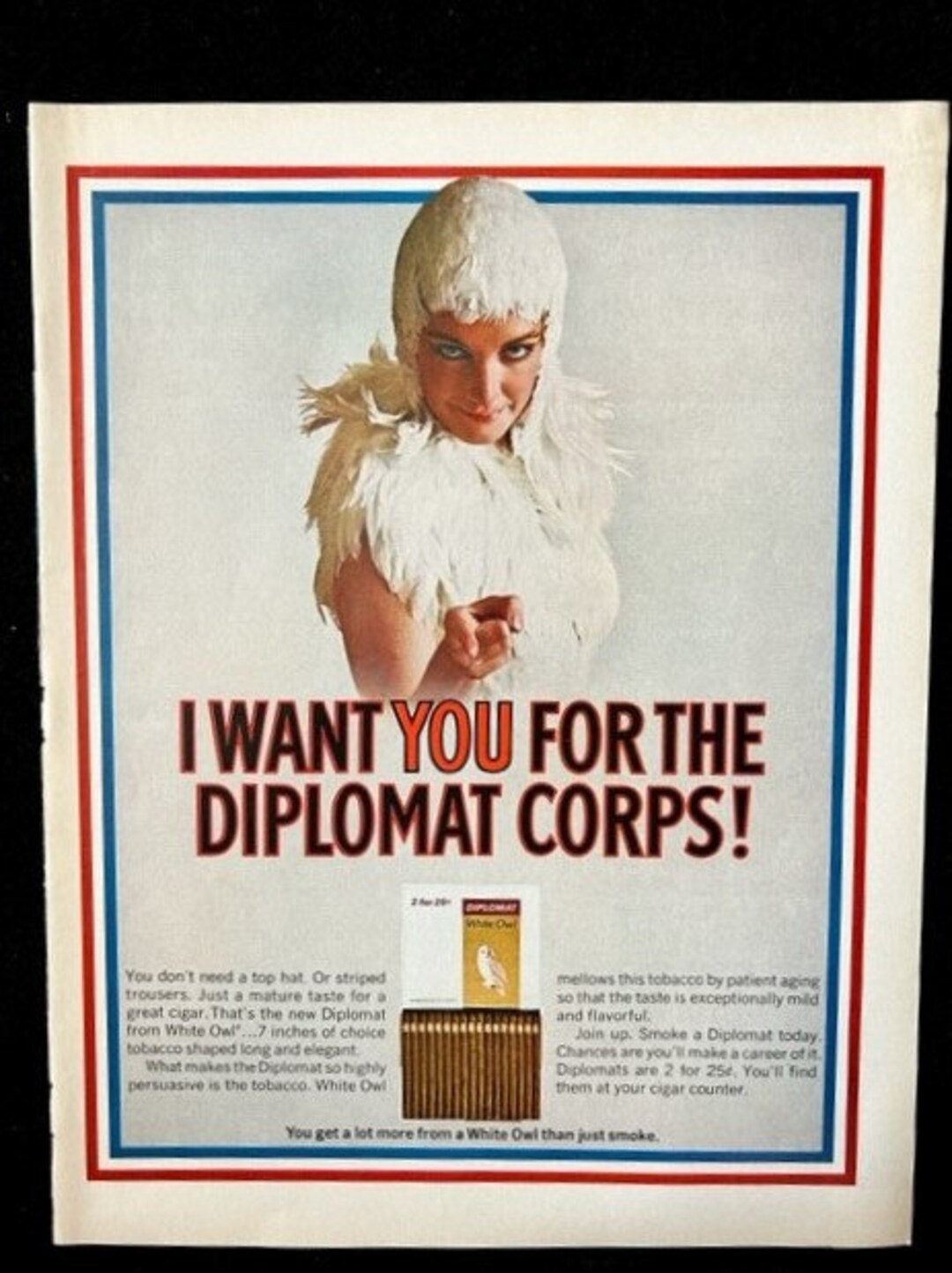 Original 1967 White Owl Cigar Advertisement - Etsy