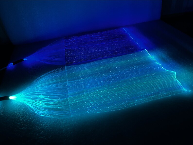 Luminous Fiber Optic Fabric LED Light up Fabric Luminous - Etsy