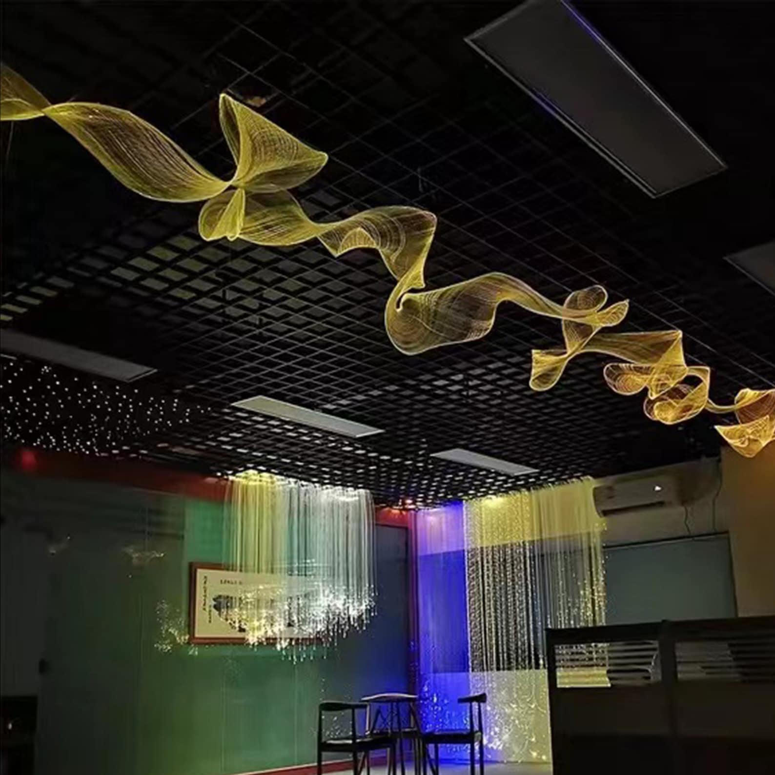 Light up Mesh LED Fiber Optic Mesh LED Light up Netfiber - Etsy