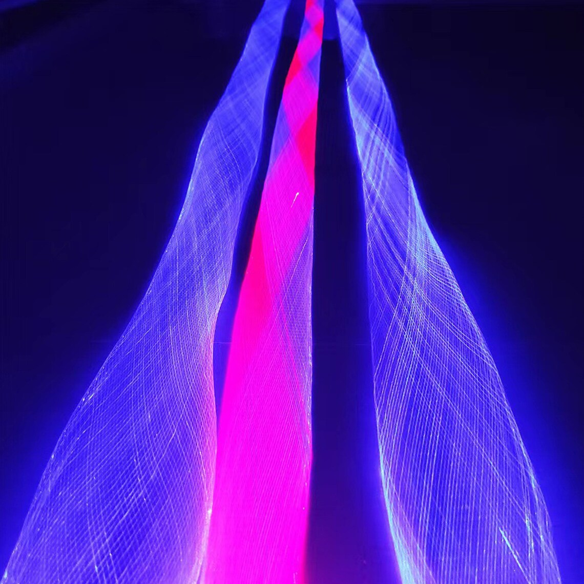 Light up Mesh LED Fiber Optic Mesh LED Light up Netfiber - Etsy