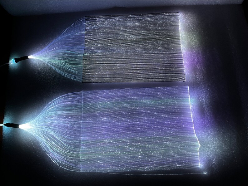 Luminous Fiber Optic Fabric LED Light up Fabric Luminous - Etsy