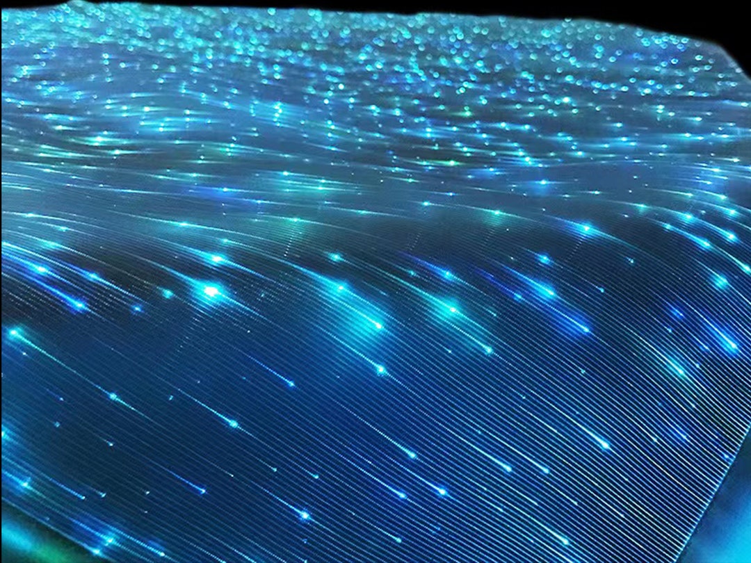 Luminous Fiber Optic Fabric Led Light Up Fabric Luminous Fabric