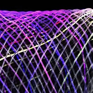 LED Fiber Optic Mesh, LED Light up Net,fiber Optic Art, Luminous Net ...