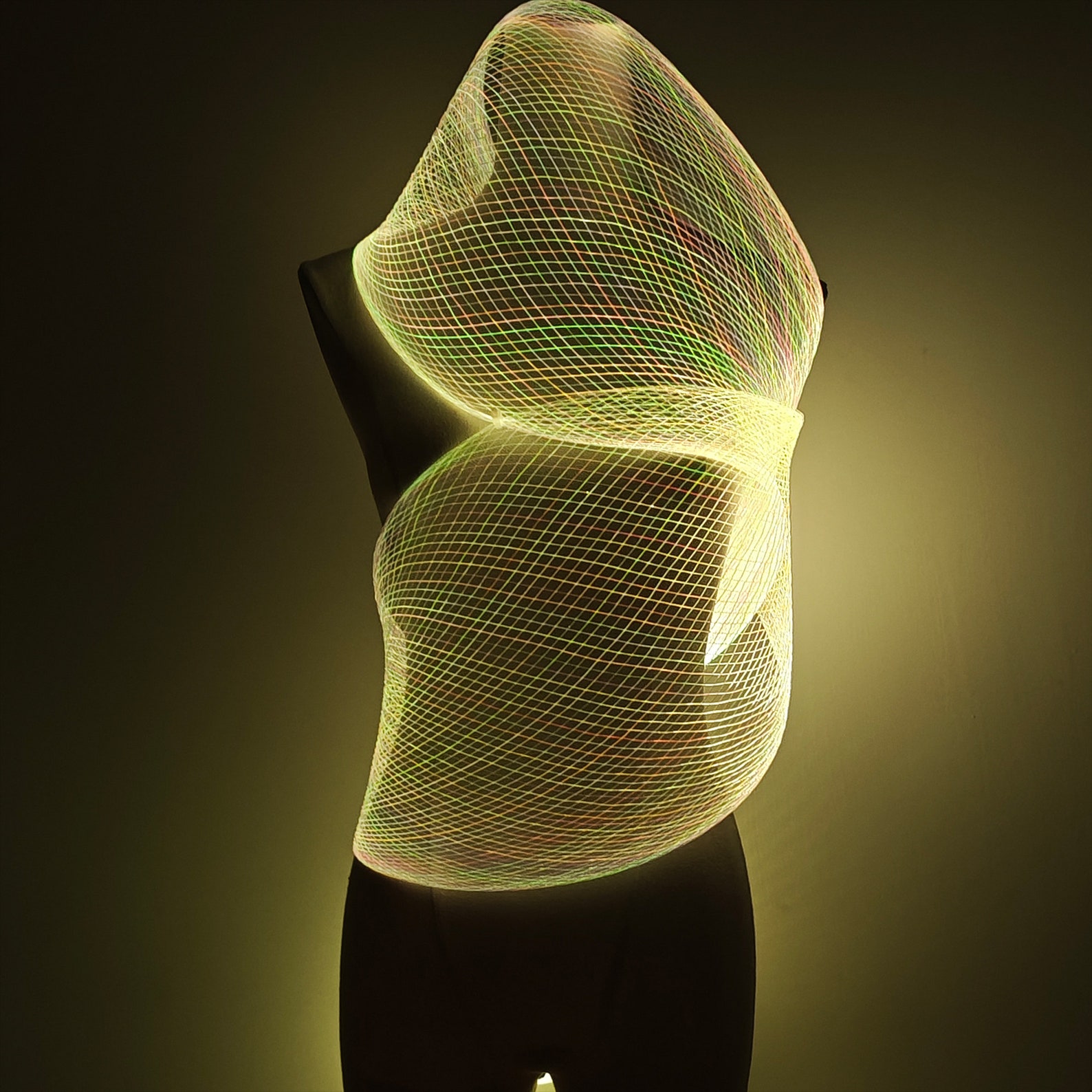 Optical Fiber Mesh, LED Light-up Mesh, RBG Led Fiber Optic Engine, LED ...