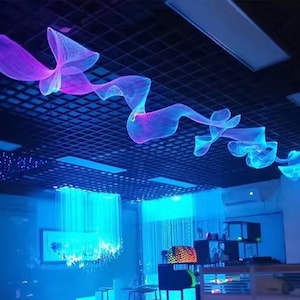 LED Fiber Optic Mesh, LED Light up Net,fiber Optic Art, Luminous Net ...