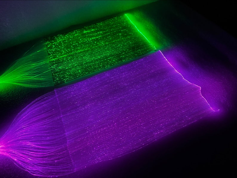 Luminous Fiber Optic Fabric LED Light up Fabric Luminous - Etsy