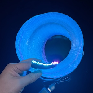 LED Light Mesh, LED Fiber Optic Mesh. Optical Fiber Net, USB Port With ...