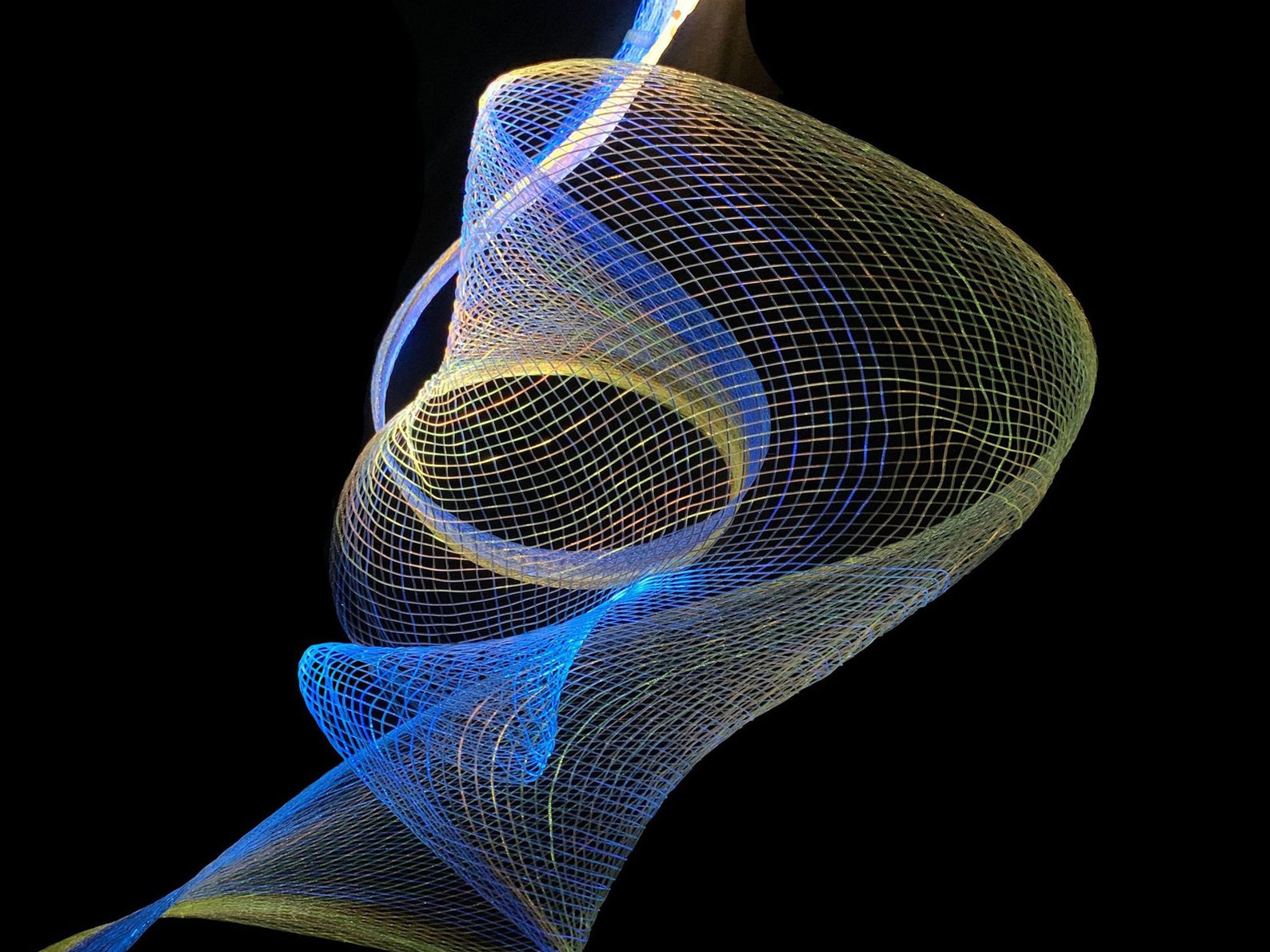 Optical Fiber Mesh, LED Fiber Optic Net, Fiber Optic Art, Luminous Net ...