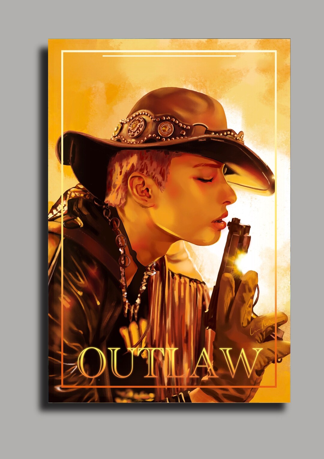 Ateez Mingi Outlaw Cowboy Photo Print - Etsy