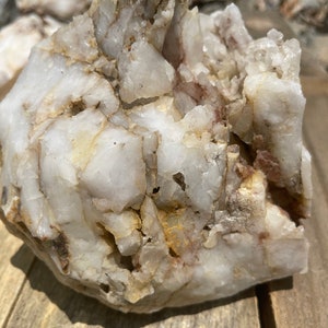 Milky Quartz Mini Boulder Unique Landscape Rock - Etsy