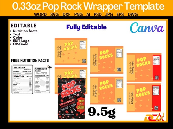 Ring Pop Wrapper Template Ring Pop Candy Label Svg Dxf - Etsy Ring Pop Wrapper Template Ring Pop Candy Label Svg Dxf - Etsy