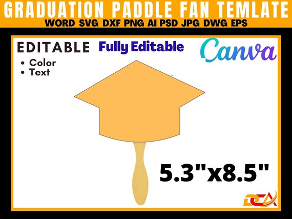 Graduation Fan SVG Graduation Centerpiece SVG DIY Graduation - Etsy