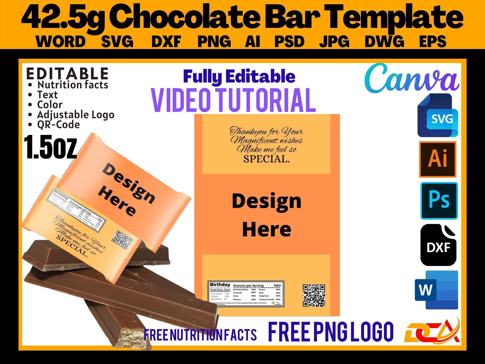 Citcat Candy Wrapper Template, Citcat Wrapper Template 1.5oz - Etsy