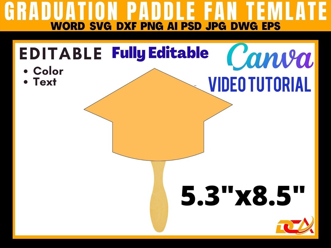 Graduation Fan SVG, Graduation Centerpiece SVG, DIY Graduation Photo ...