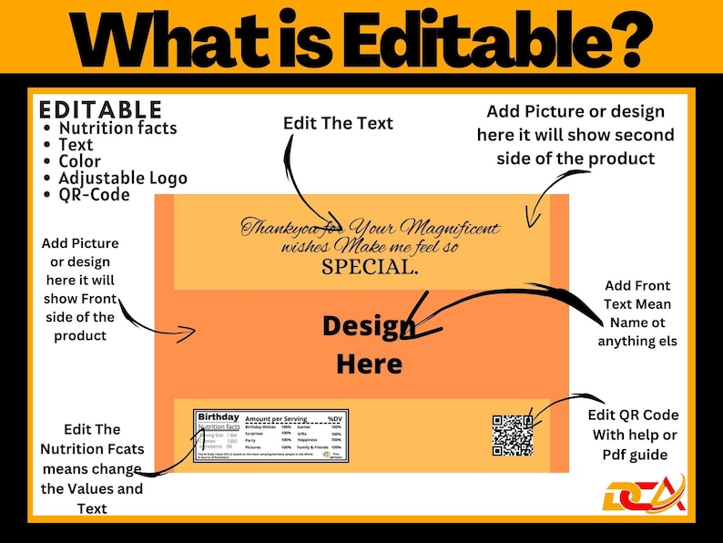 M&m's Mini Tube Wrapper Template: Editable Label (digital Download) - Etsy