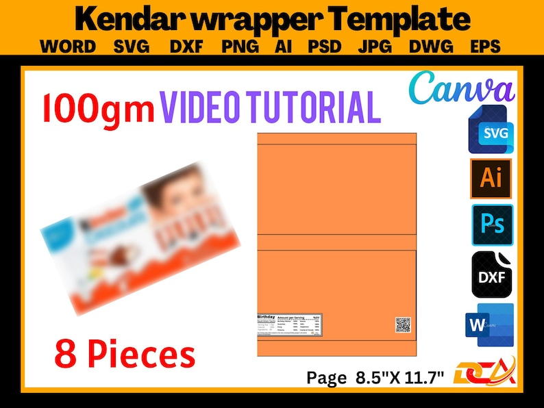 Cinder Wrapper Template 100gm, Cinder Chocolate Template, Cinder Wrapper Template - Etsy