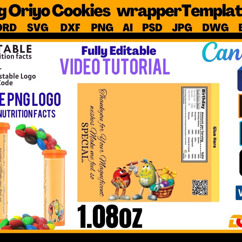 M and M Wrappers - Etsy