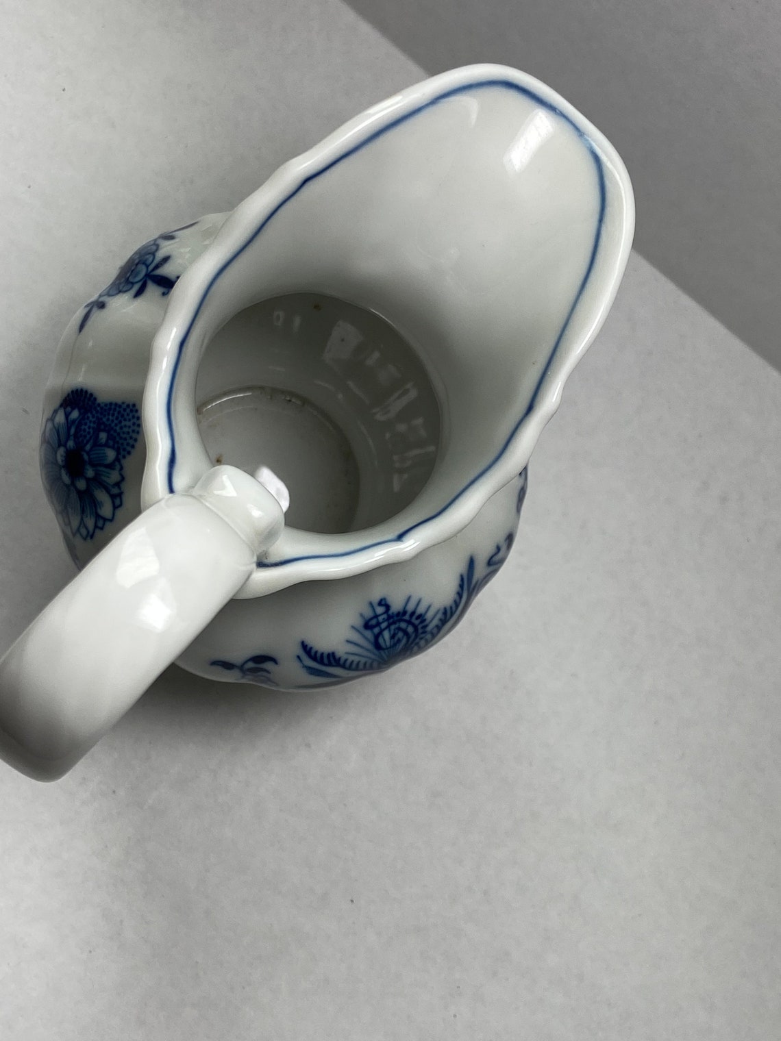 Small Blue Danube Pitcher Blue Onion Design - Etsy