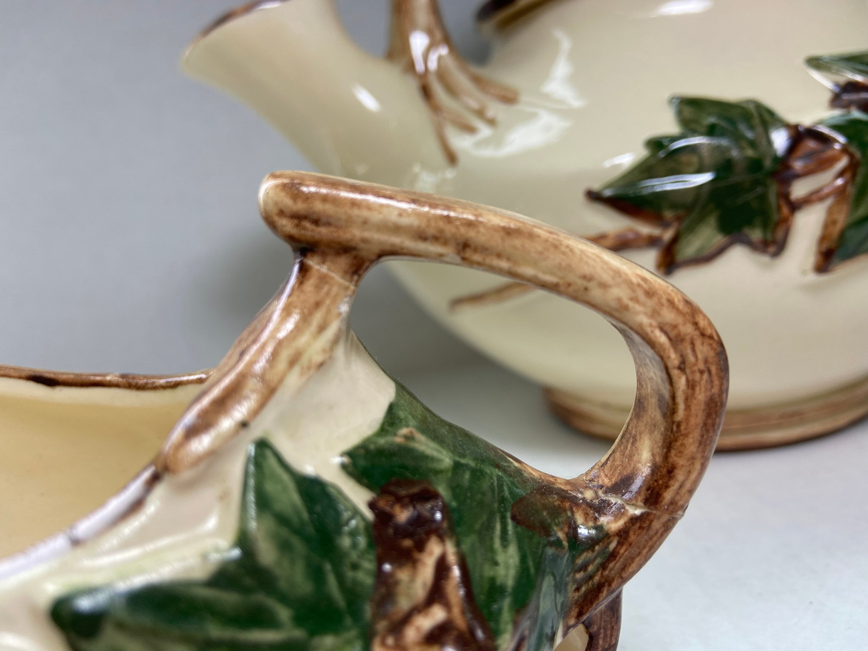 1940s Mccoy Green Ivy Leaf Tea Set 3 Pc - Etsy