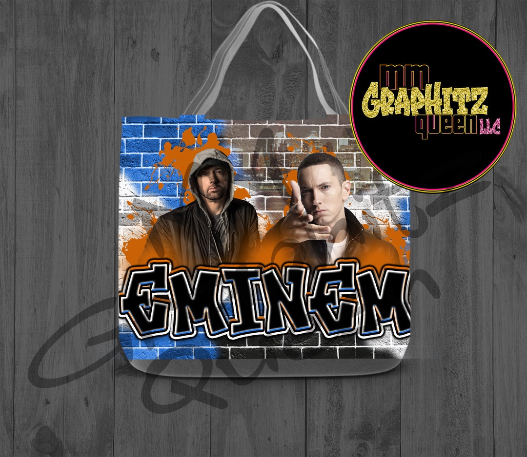 EMINEM!! Brick Textured Background. Orange and Blue. Sublimation ...