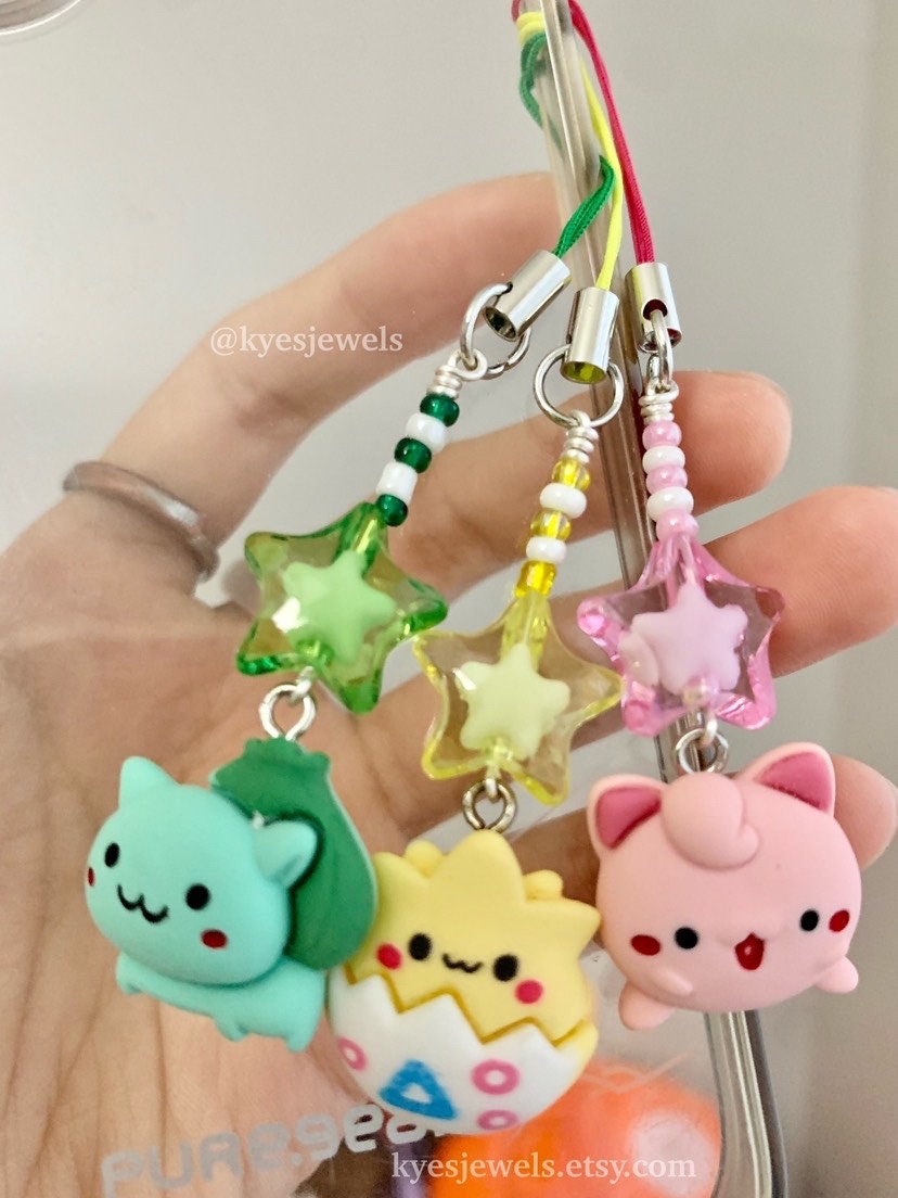 Pokemon Phone Charm Kawaii Phone Charm Pokemons Jewelry - Etsy Canada