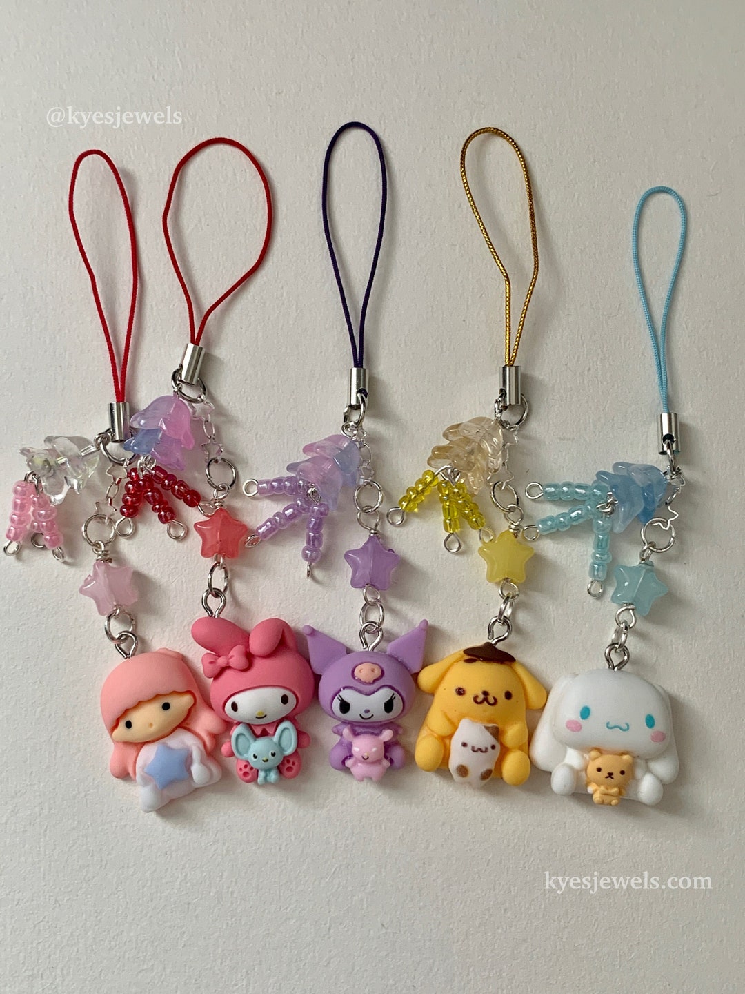 Sanrio Jellyfish Phone Charm Kawaii Accessories Phone Charm Anime Cute ...