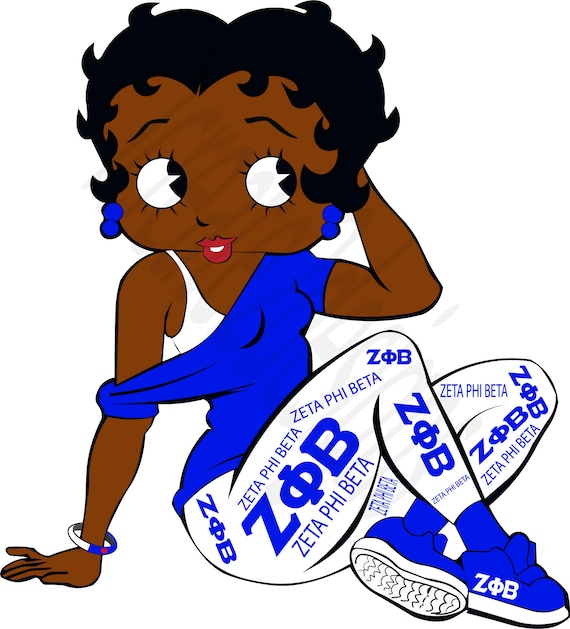 Zeta Betty Boop Sitting SVG Girl Downloadable Digital Files - Etsy