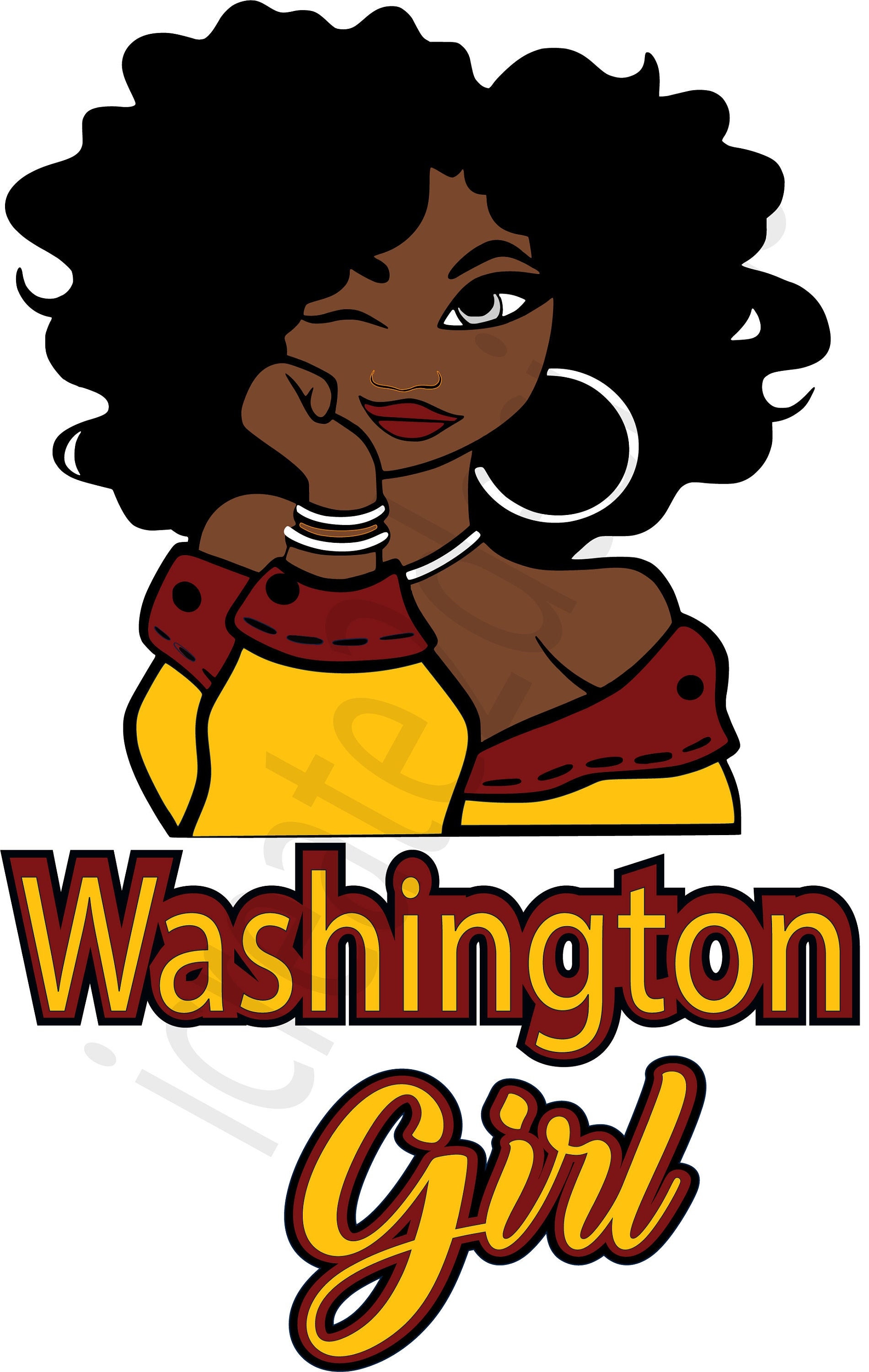 Washingtongirl Color File Team Digital Designsvg - Etsy