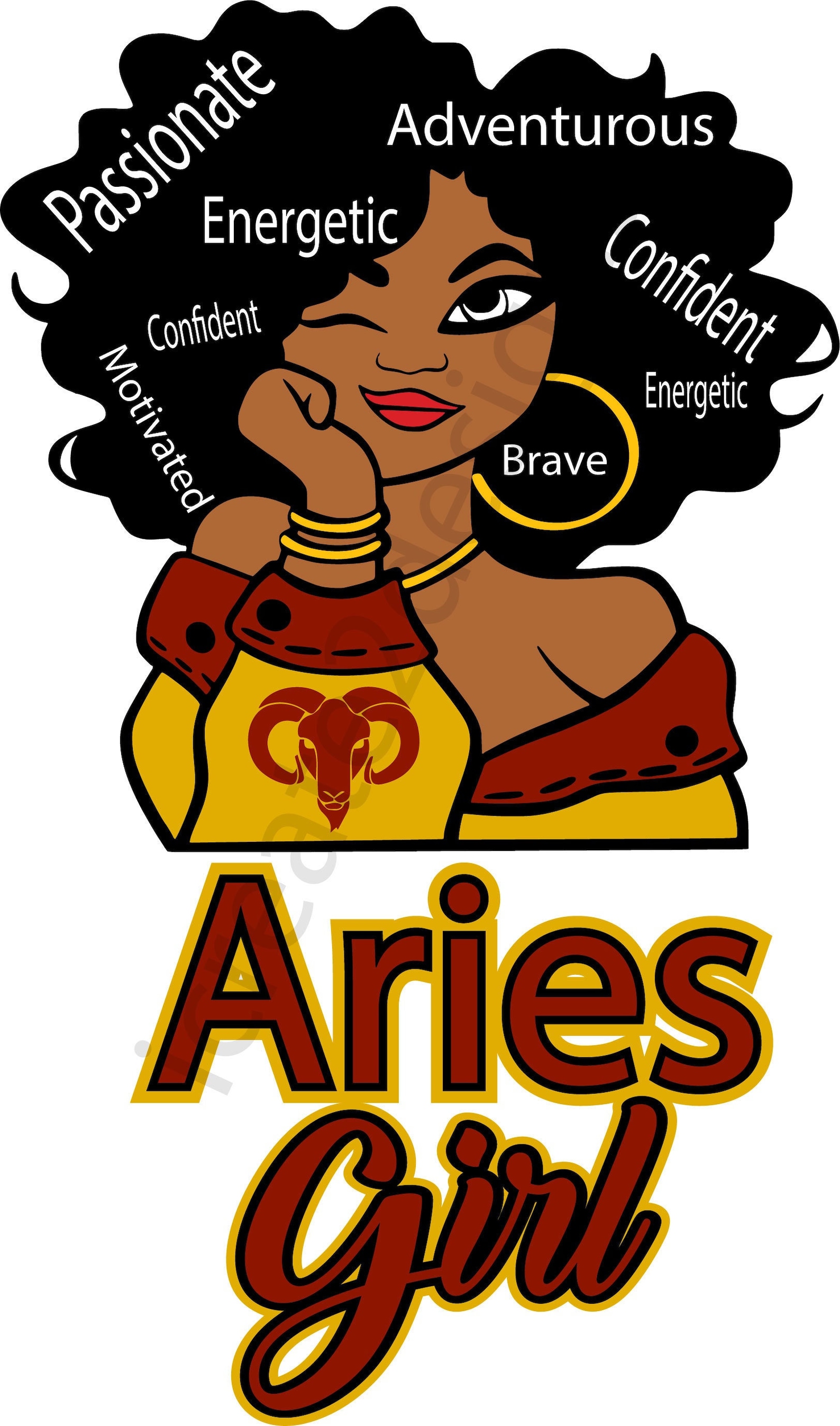 Aries Girl Zodiac Digital Downloadable Filesvg - Etsy