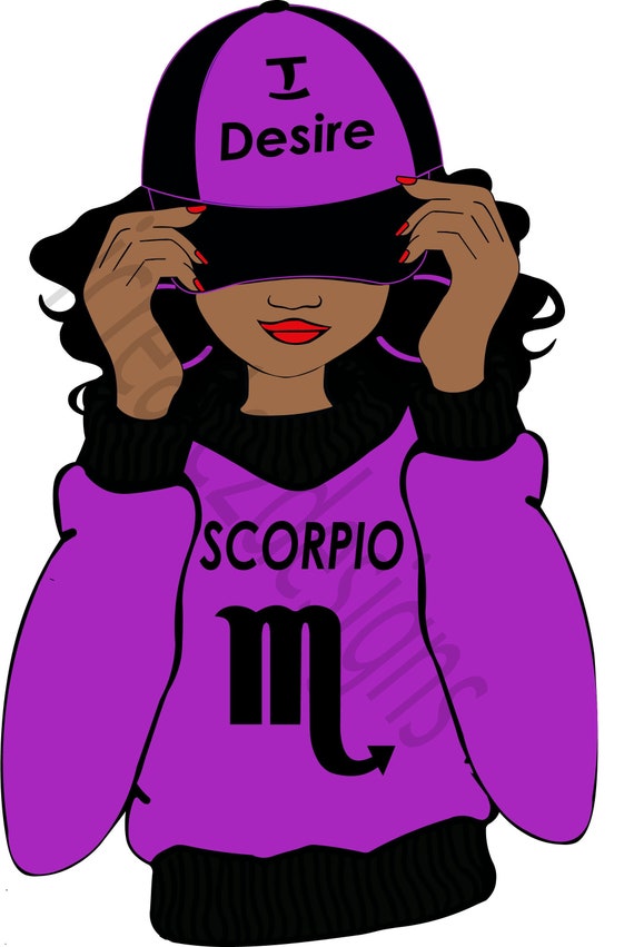 Scorpio Girl Downloadable Zodiac SVG File Birthday - Etsy