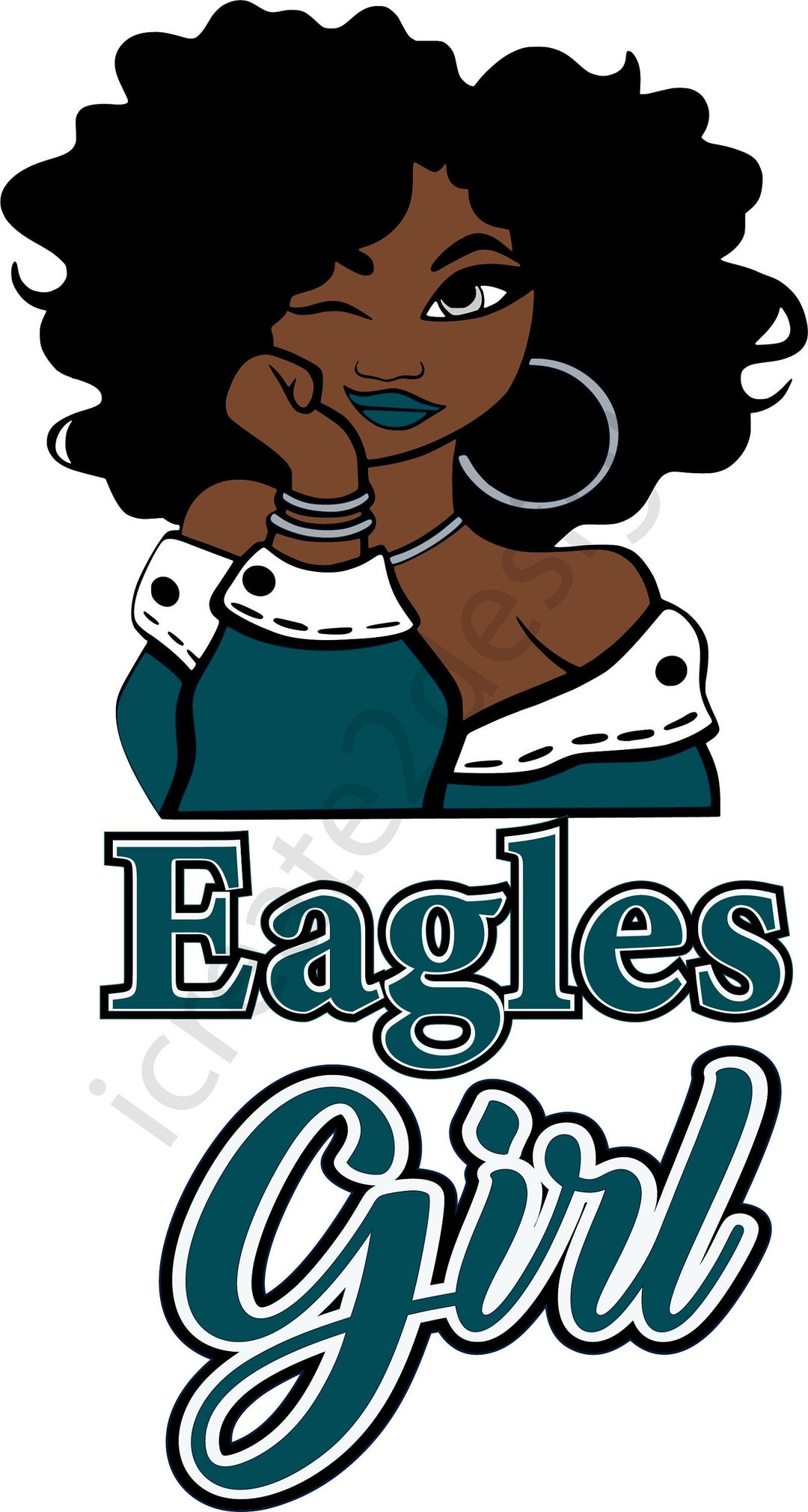 Eagles Girl SVG Download File - Etsy
