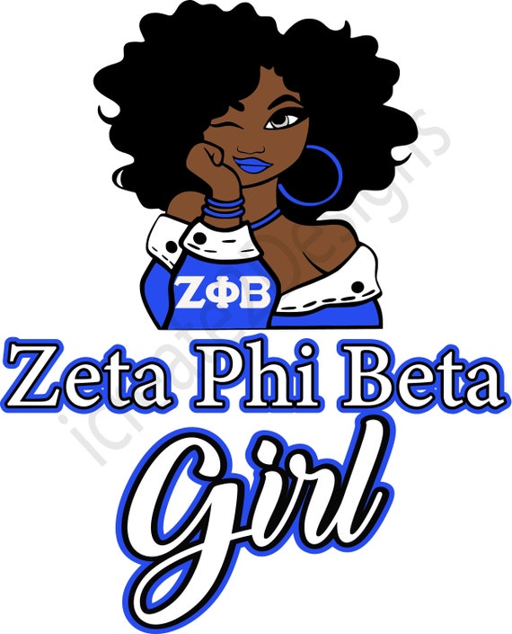 Zeta Phi Beta Girl Digital Download Svg Etsy