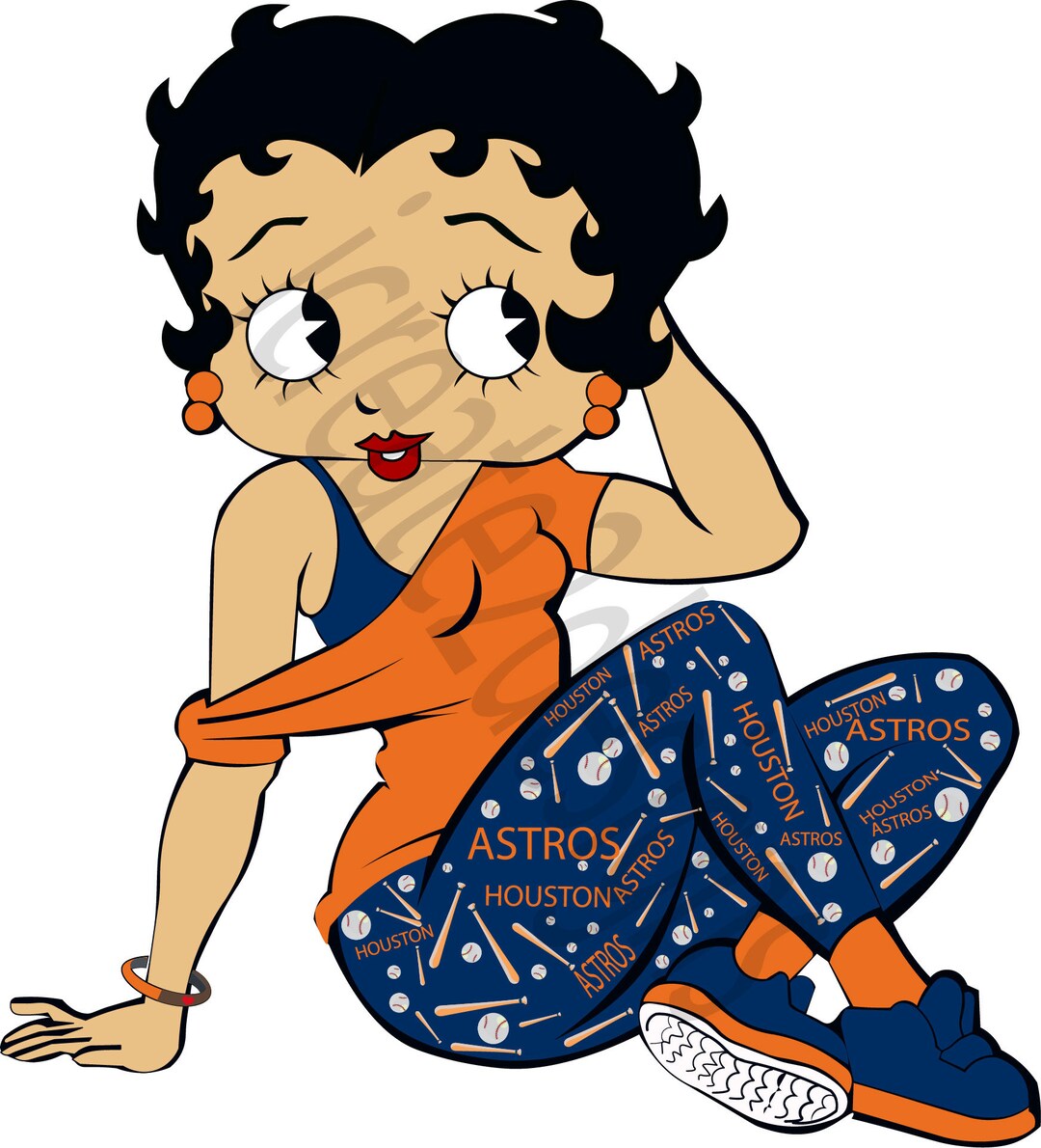Betty Boop Astros SVG Archivo Digital Descargable Béisbol - Etsy México
