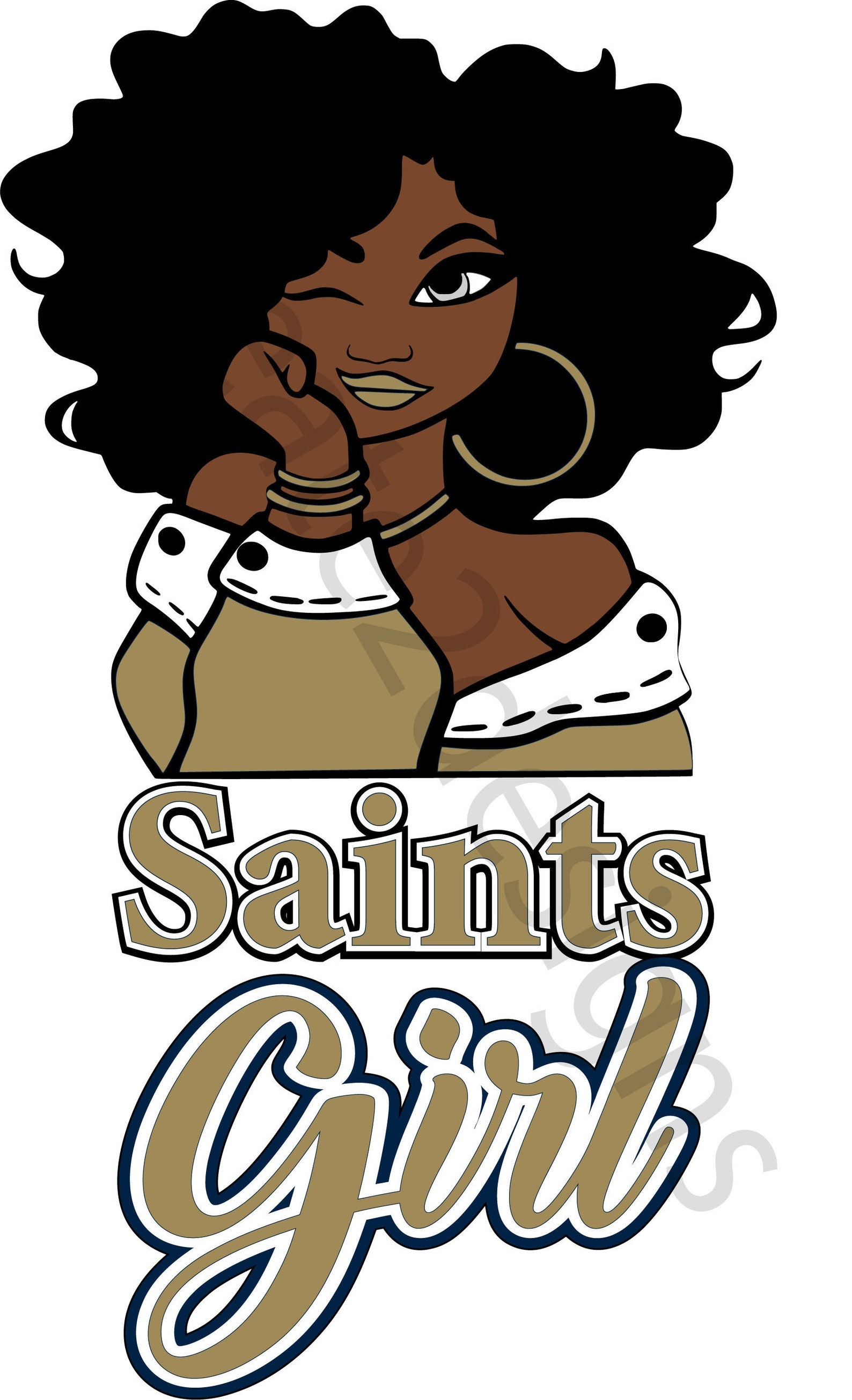 Saints Girl SVG Downloadable Digital - Etsy