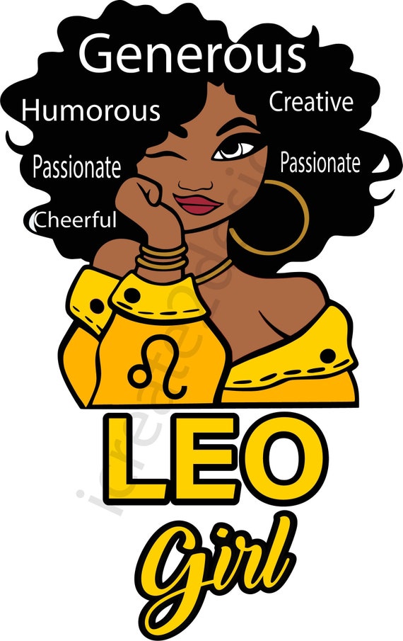 Leo Girl Zodiac Digital Downloadable Filesvg - Etsy