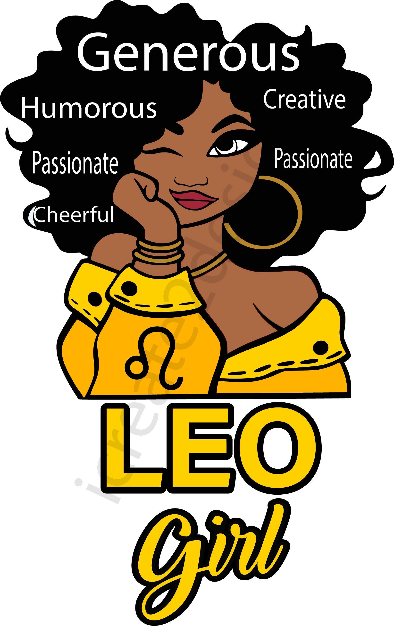 Leo Girl Zodiac Digital Downloadable Filesvg - Etsy