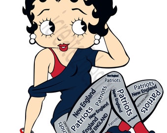 Dolphins Betty Boop SVG Digital Download File - Etsy